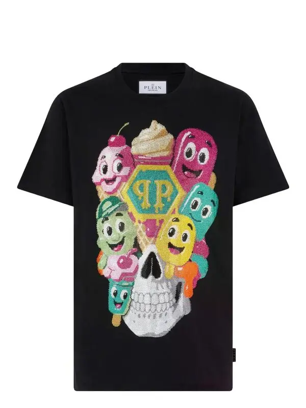 Philipp Plein Ice Cream Skull T-shirt - Black