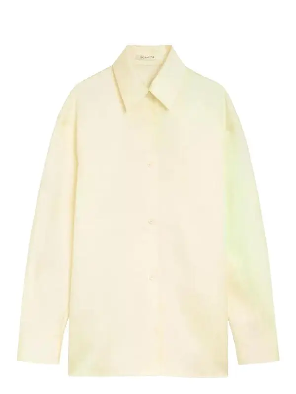 VORANIDA Satin-finish Long-sleeve Shirt - Neutrals
