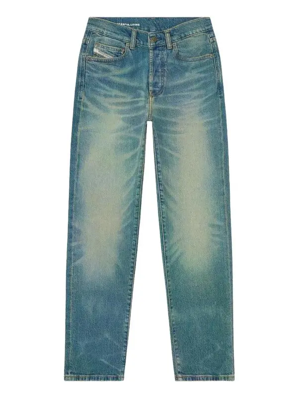 DIESEL® 1981 D-went Straight-leg Cropped Jeans - Blue