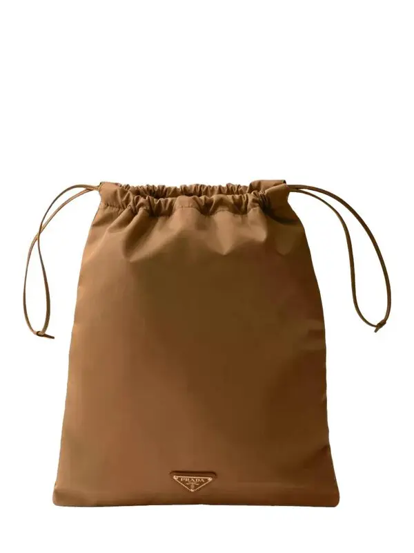 Prada Re-nylon Pouch - Brown
