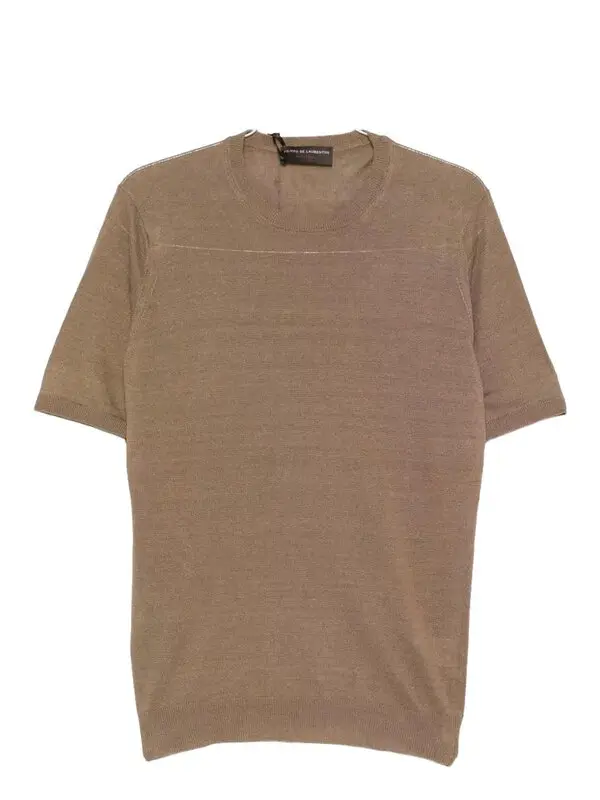 FILIPPO DE LAURENTIIS Short-sleeve Sweater - Brown