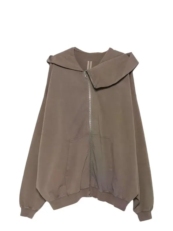 Rick Owens Mountain Hun Zip Up Hoodie - Brown