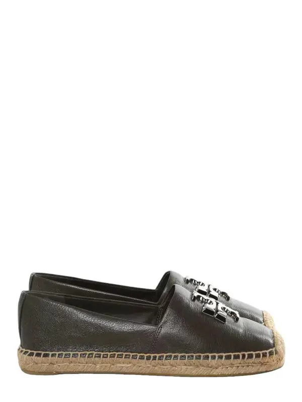 Tory Burch Eleanor Leather Ballet Flats - Brown