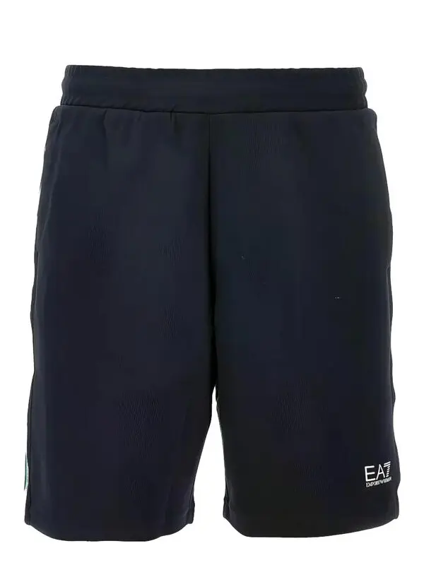 EA7 Logo Detail Shorts - Blue