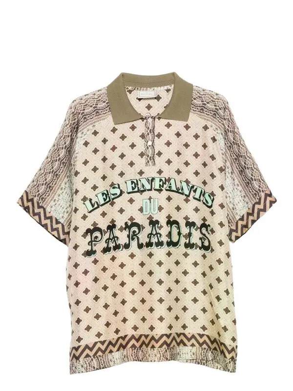 PIERRE-LOUIS MASCIA Short-sleeved Polo Shirt - Neutrals