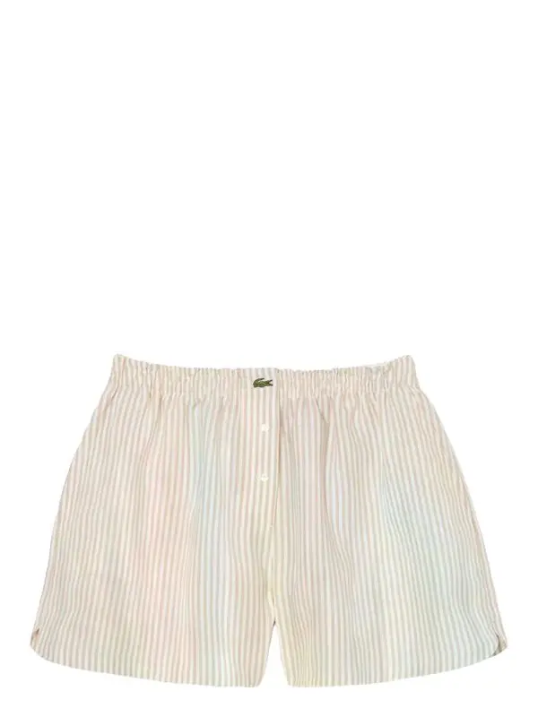 Lacoste Striped Shorts - Neutrals