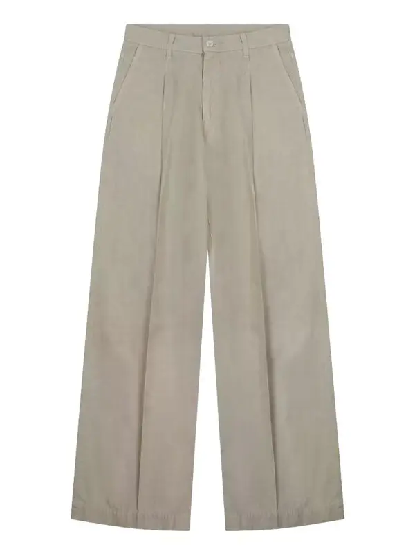 NINE:INTHE:MORNING Pleated Wide-leg Trousers - Neutrals