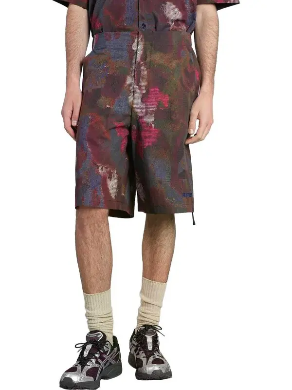 PEACEMAKER OAMC Logo-embroidered Shorts - Red
