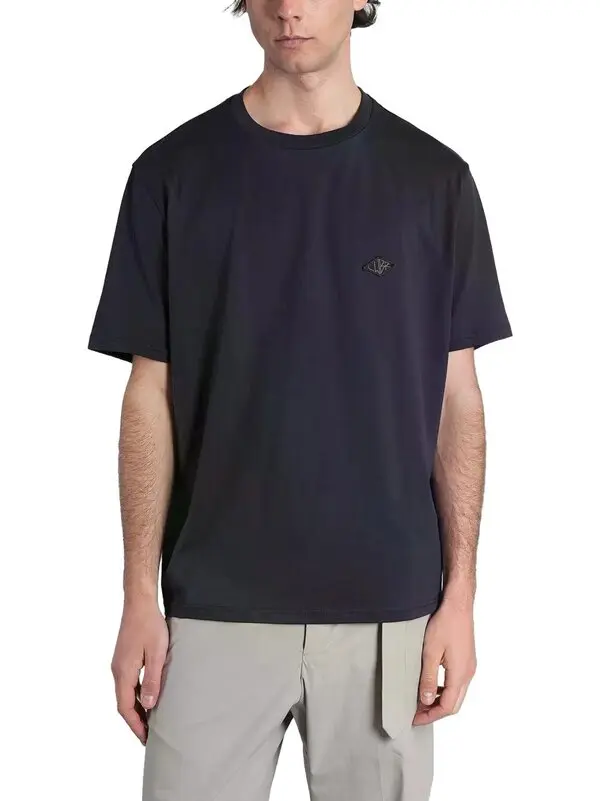 LOW BRAND B240 Logo-patch T-shirt - Blue