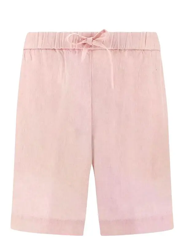 Paul & Shark Drawstring Linen Shorts - Pink