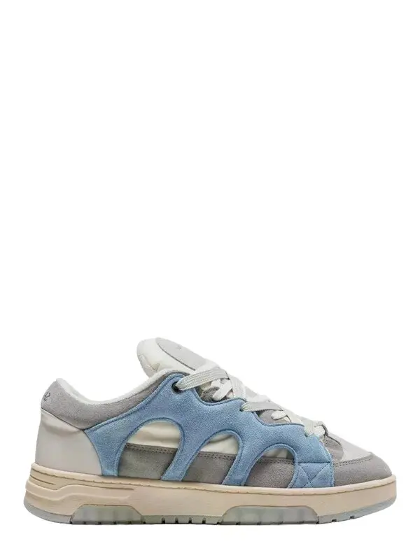 PAURA Suede-panelled Sneakers - Grey