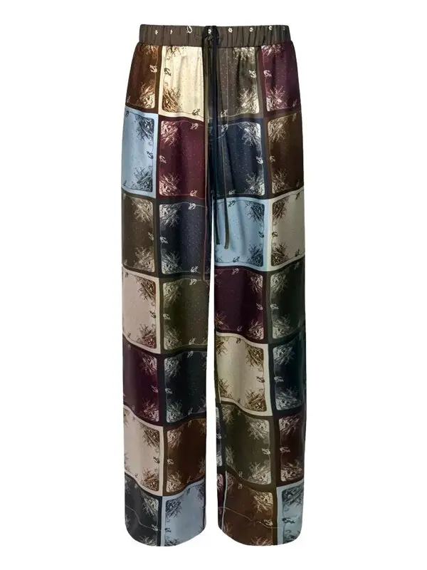 Monse Silk Trousers - Brown