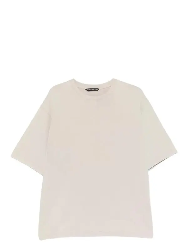 WHITE SAND Round-neck T-shirt - Neutrals