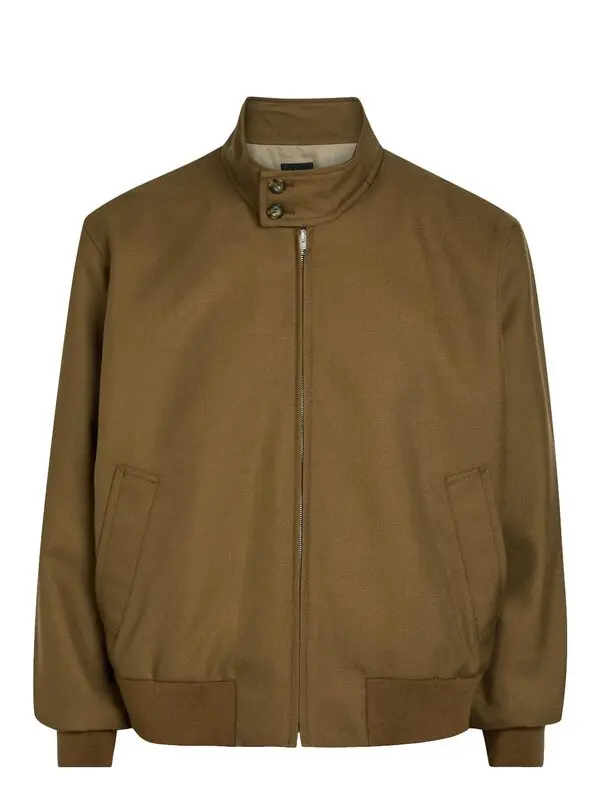 A.p.c. High-neck Twill Jacket - Khaki