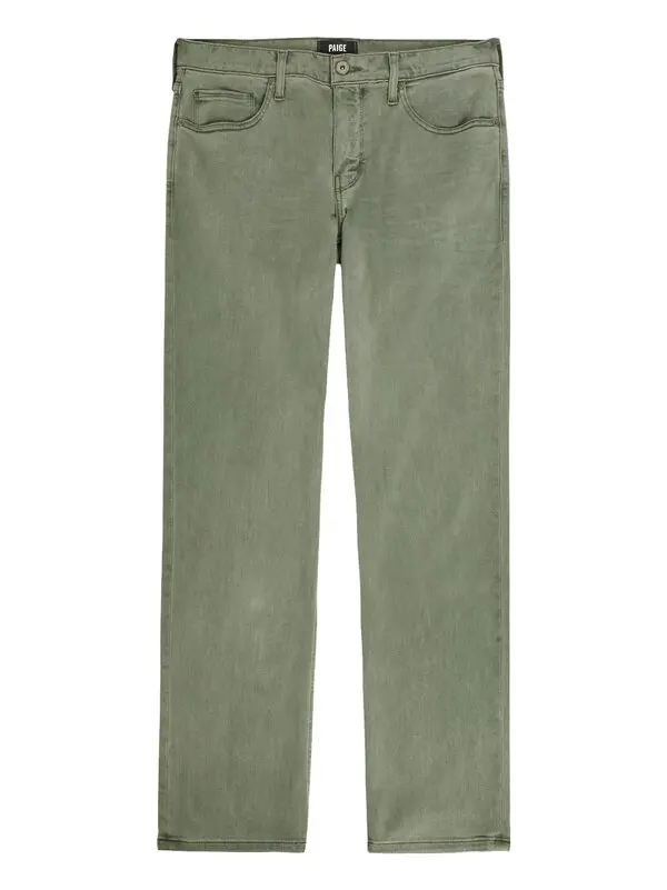 Paige Normandie Straight-leg Jeans - Khaki