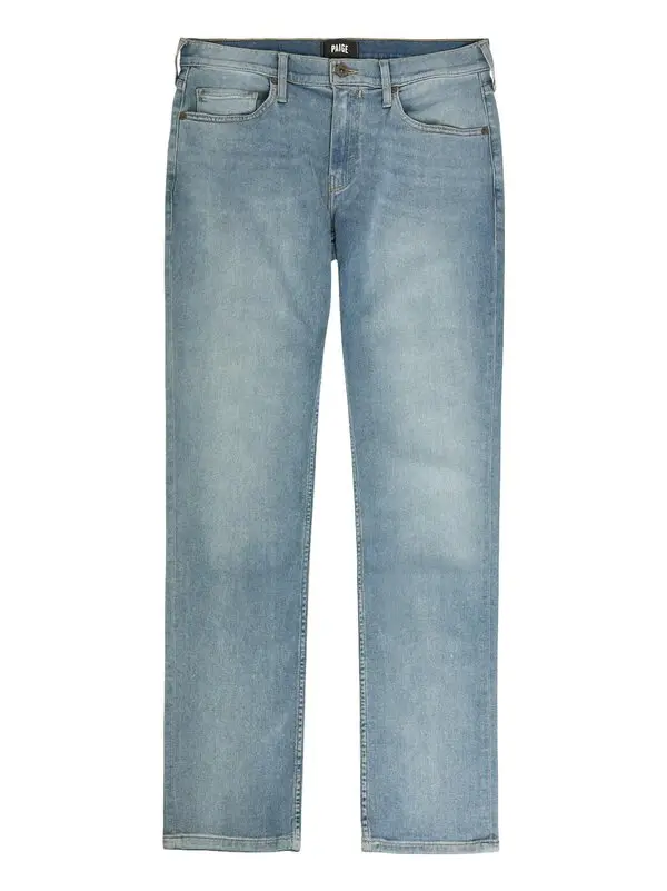 Paige Federal Slim Straight-leg Jeans - Light Blue