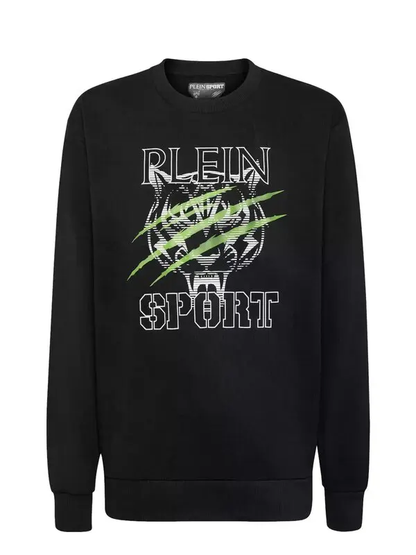 PLEIN SPORT Logo-print Sweatshirt - Black