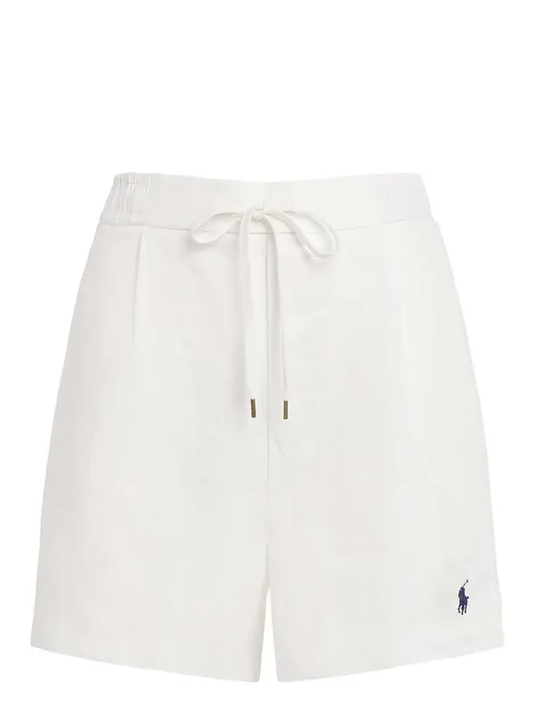 Polo Ralph Lauren Linen Drawstring Shorts - White