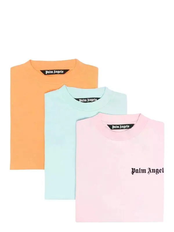 Palm Angels Logo-print T-shirt 3-pack - Orange