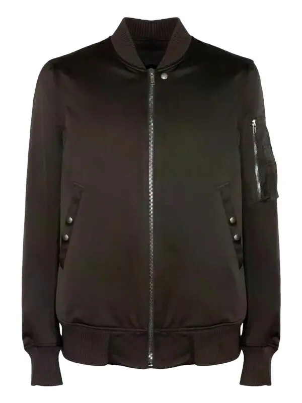Rick Owens Zip-up Bomber Jacket - Brown