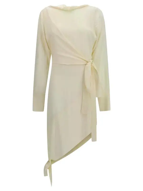 FRANCESCO MURANO Chemisier Wrap-style Dress - Neutrals