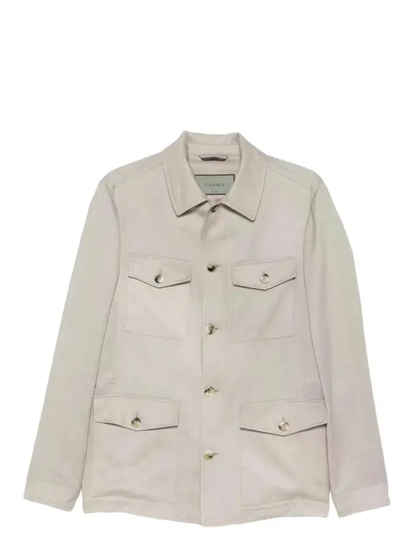 Canali Four-pocket Button-up Jacket - Neutrals