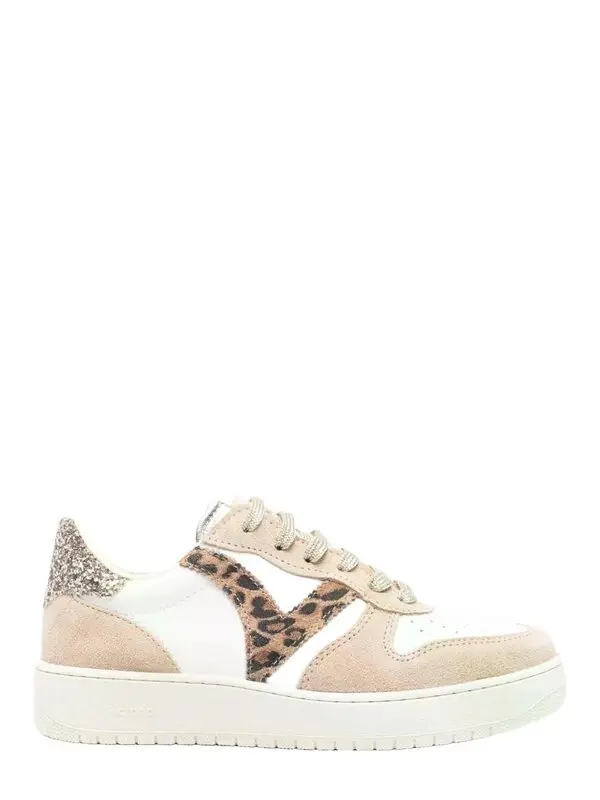 Victoria Beckham Glitter-detail Sneakers - Neutrals