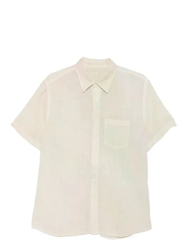 120% Lino Short-sleeve Chest-pocket Shirt - Neutrals
