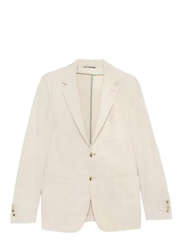 Canali Single-breasted Pocket Blazer - Neutrals