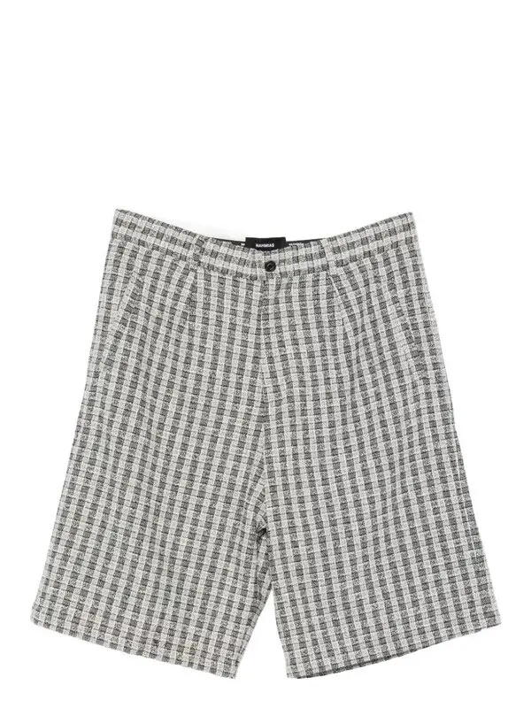 NAHMIAS Check Pattern Shorts - Black
