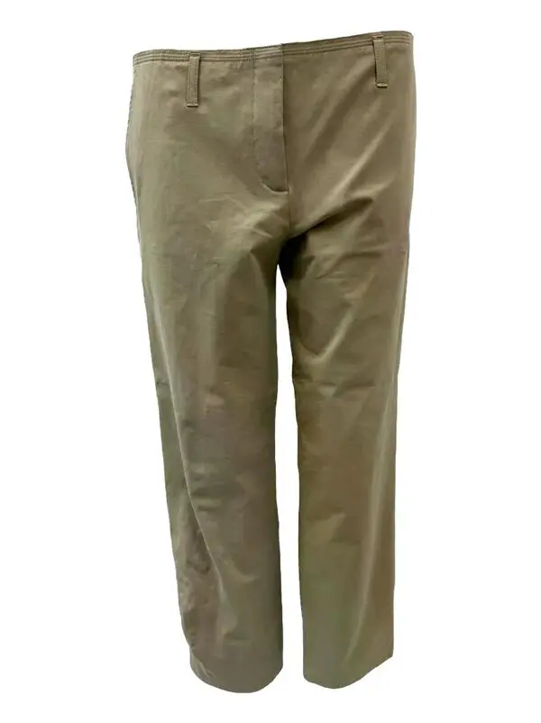 Prada Low-rise Cropped Trousers - Brown