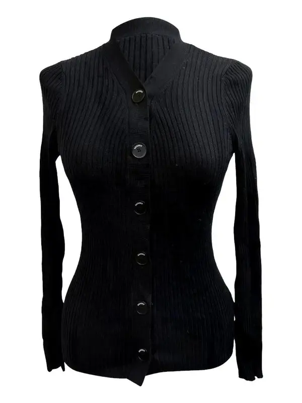 Sandro Knitted Button-down Cardigan - Black