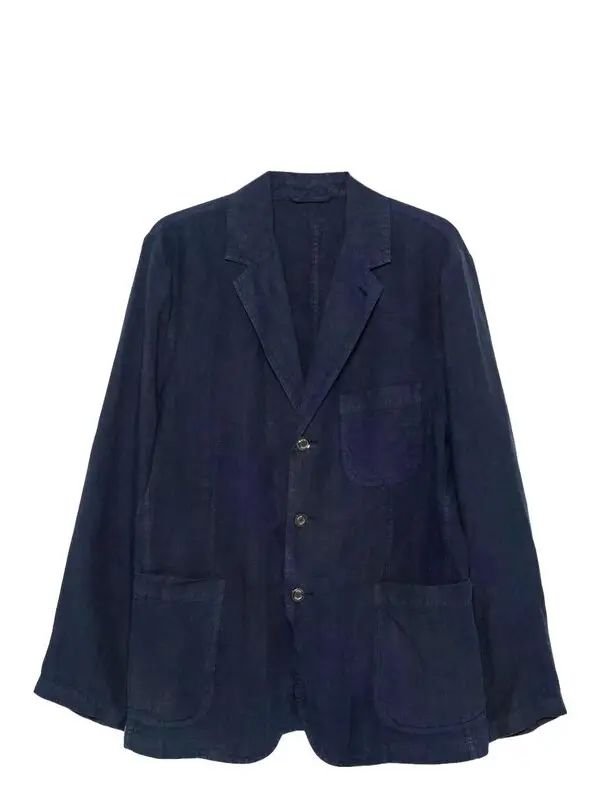 Aspesi Samuraki Pocket Single-breasted Blazer - Blue