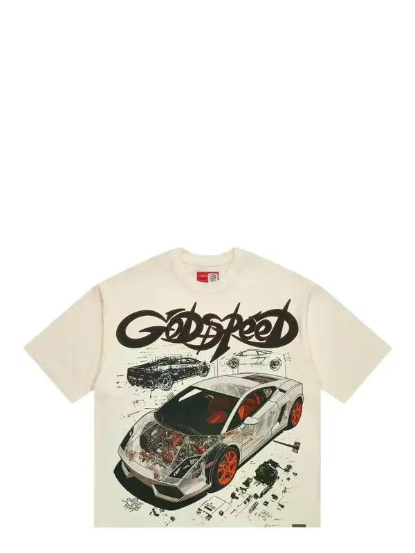 GODSPEED Graphic-print T-shirt - Neutrals