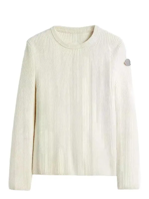 JIL SANDER X Moncler Ribbed-knit Sweater - Neutrals