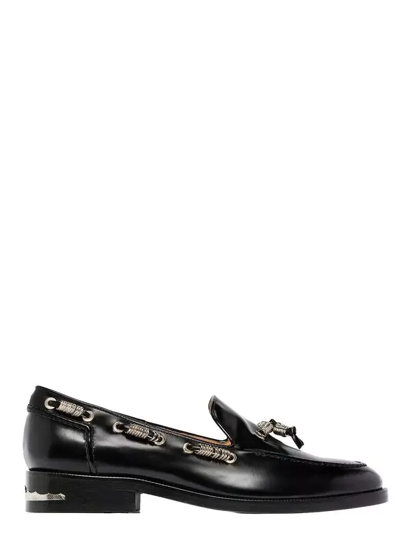 Toga Polido Ring-embellished Loafers - Black