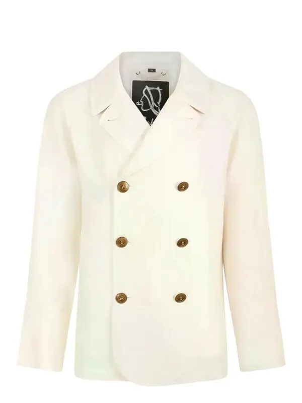 SEALUP Double-breasted Notched-lapel Jacket - Neutrals