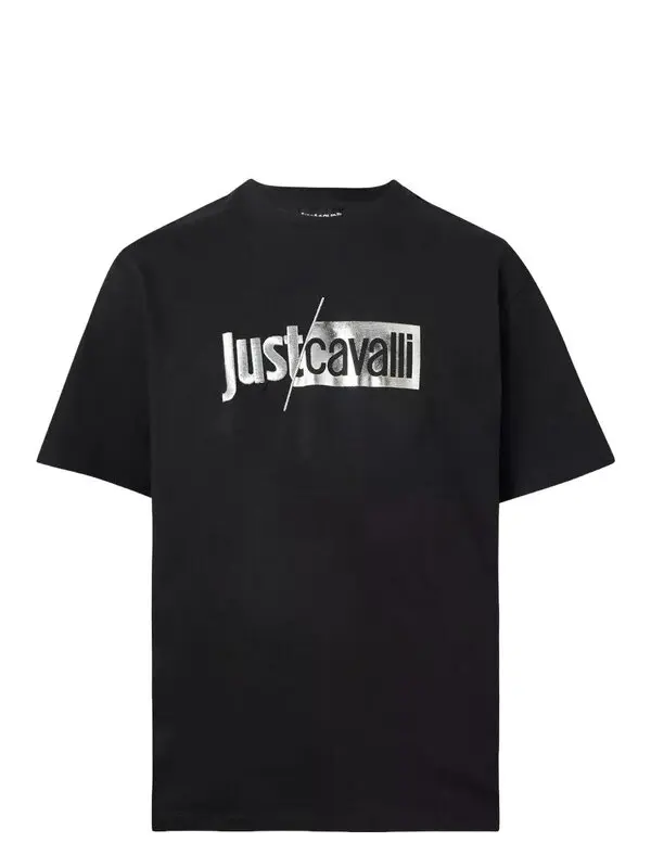 Just Cavalli Logo-print T-shirt - Black