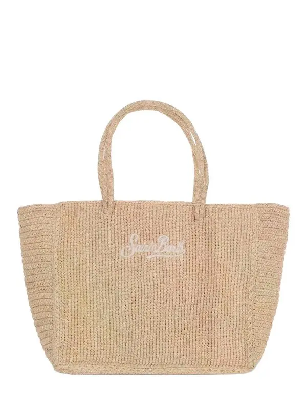 MC2 SAINT BARTH Raffia Shoulder Bag - Neutrals
