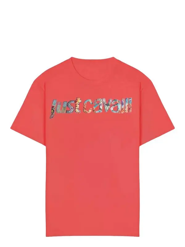 Just Cavalli Logo-print Cotton T-shirt - Red