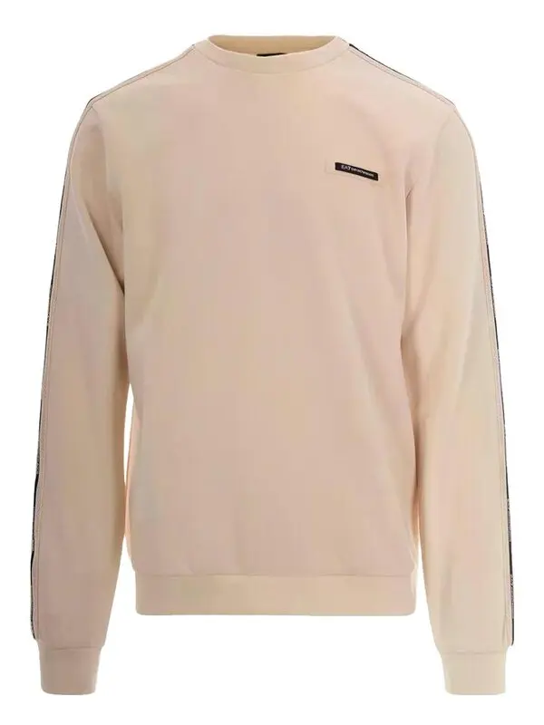 EA7 Logo-patch Sleeve-tape Sweater - Neutrals