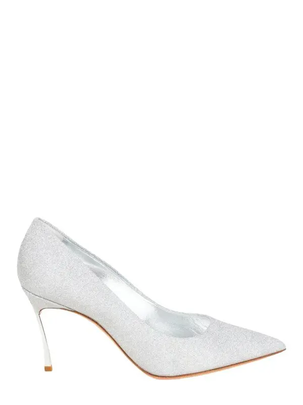 Casadei Glitter Pointed-toe Pumps - Silver