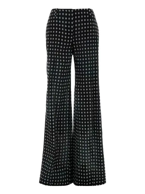 Ermanno Scervino Polka-dot Palazzo Pants - Black