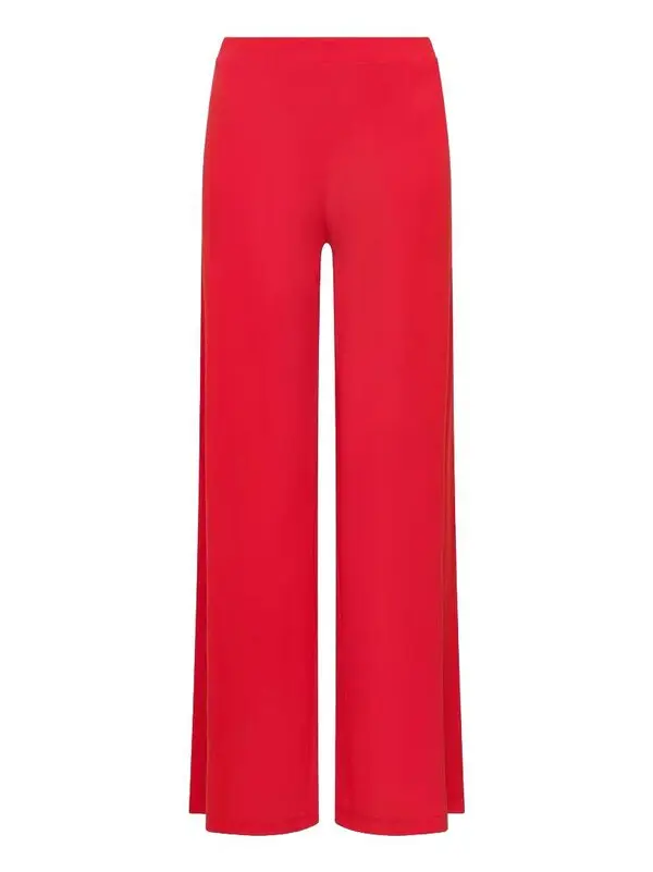 Malìparmi Jersey Straight-leg Trousers - Red