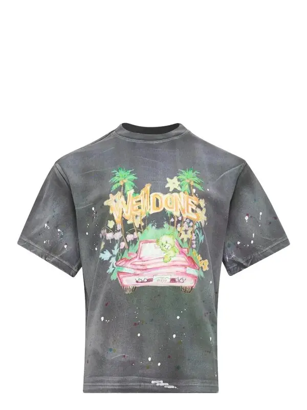 We11Done Graphic Print T-shirt - Grey