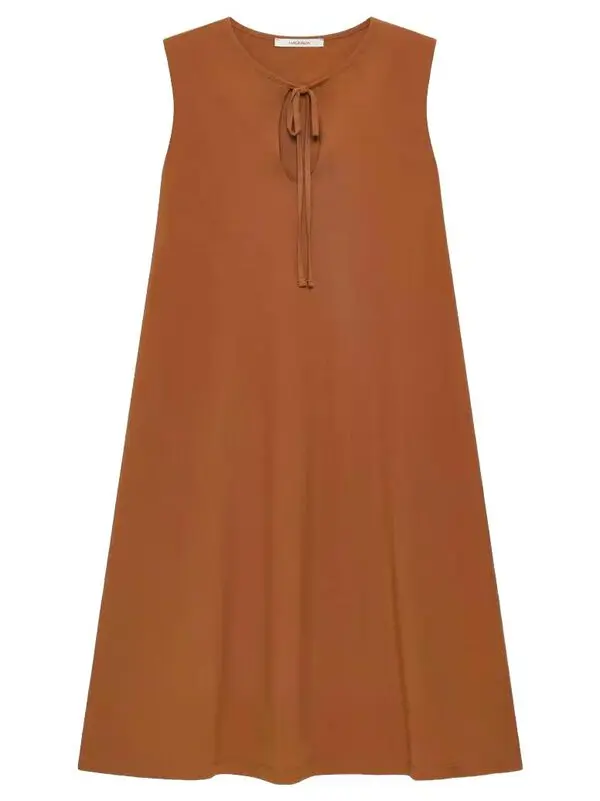 Malìparmi Keyhole Detail A-line Dress - Brown