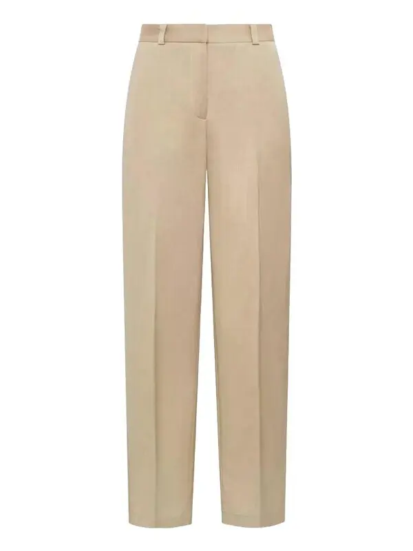 Malìparmi Pressed-crease Straight-leg Trousers - Neutrals