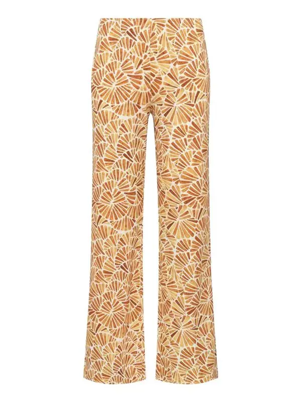 Malìparmi Graphic-print Trousers - Neutrals