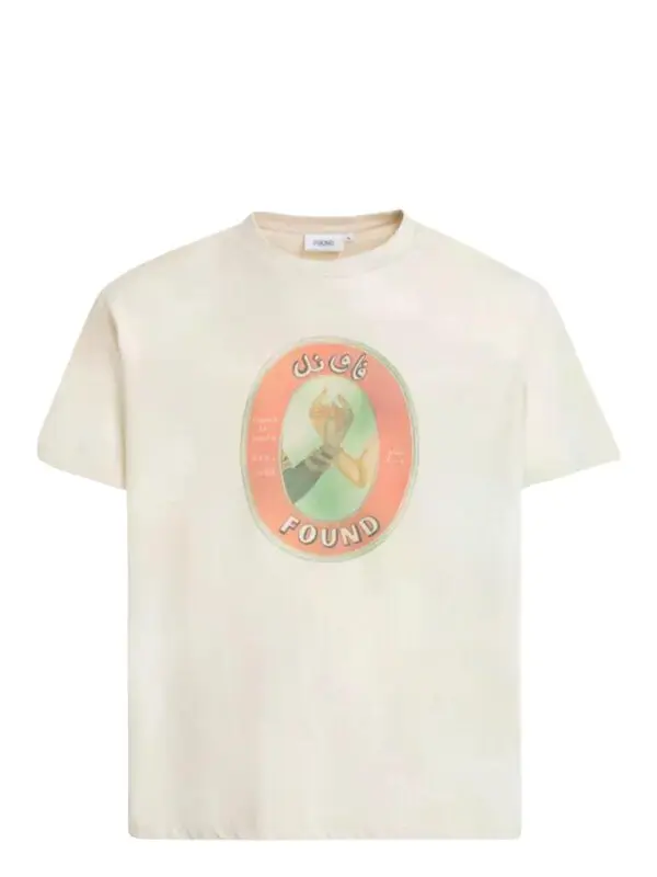 FOUND Graphic Print T-shirt - Neutrals