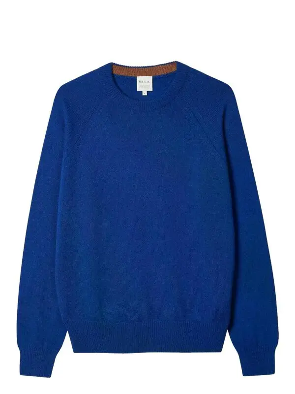 Paul Smith Raglan-sleeve Crew-neck Sweater - Blue